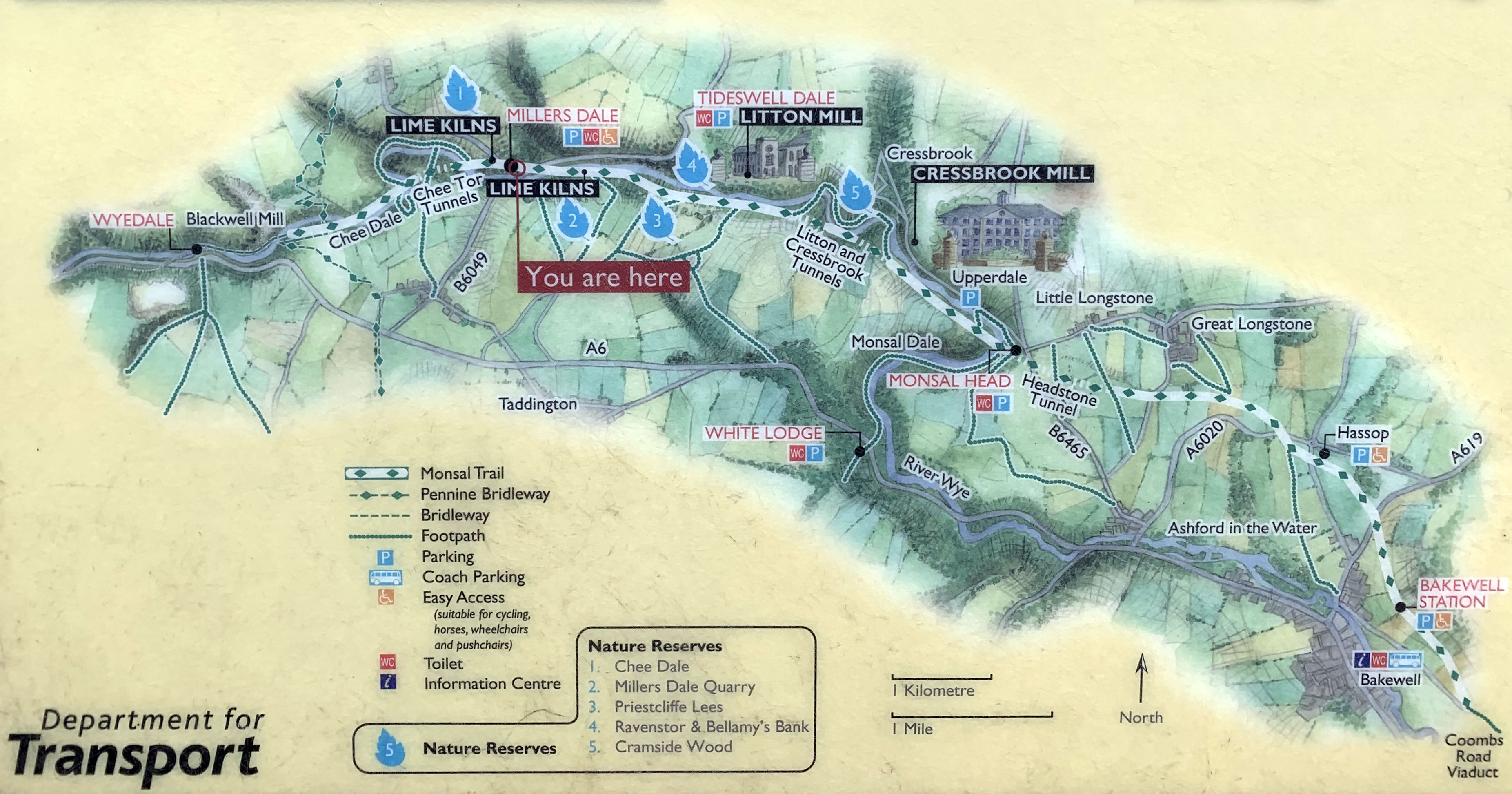 Monsal Trail and Surrounding Areas – Walk or Bike Ride – 8 1/2 miles ...